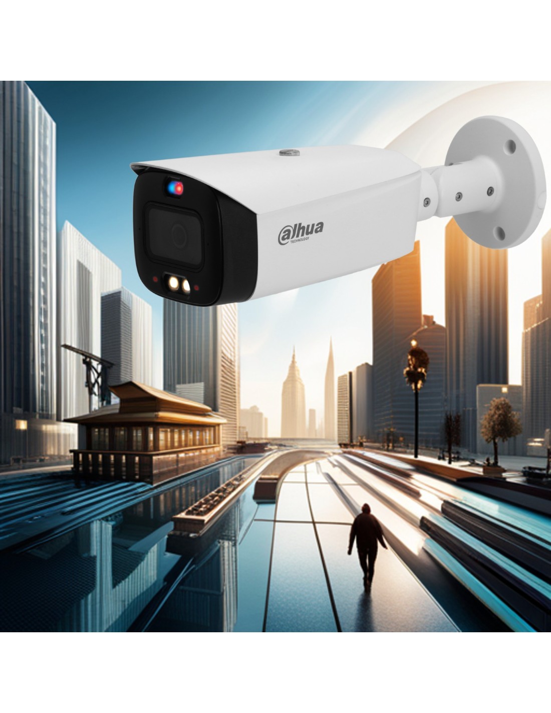 Cámara Bullet IP Dahua Full-Color con Disuasión Activa y Iluminación ...